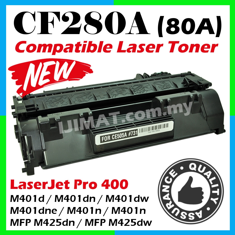 Compatible To HP CF280A HP80A CF280X LaserJet Pro 400 M401 M401d M401n ...
