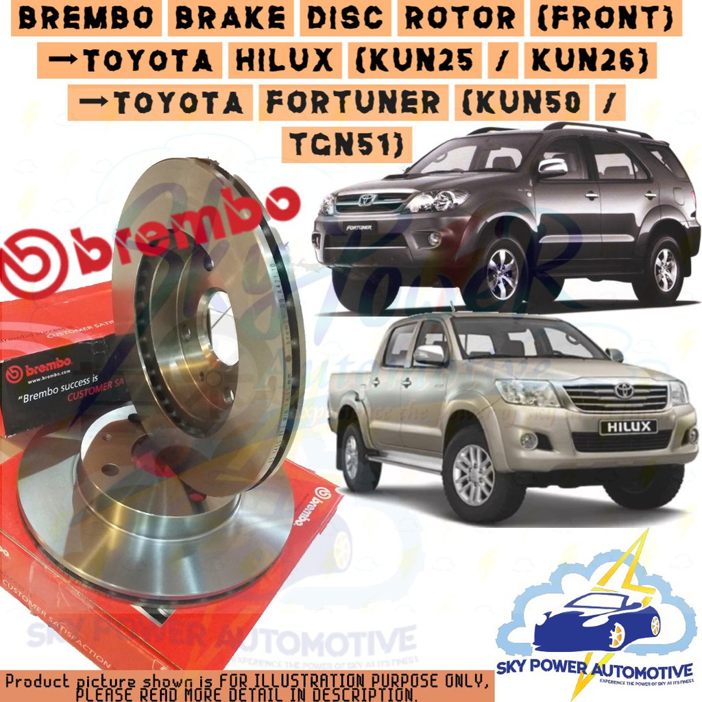 BREMBO TOYOTA HILUX (KUN25/KUN26) / FORTUNER (KUN50/TGN51) (297mm ...