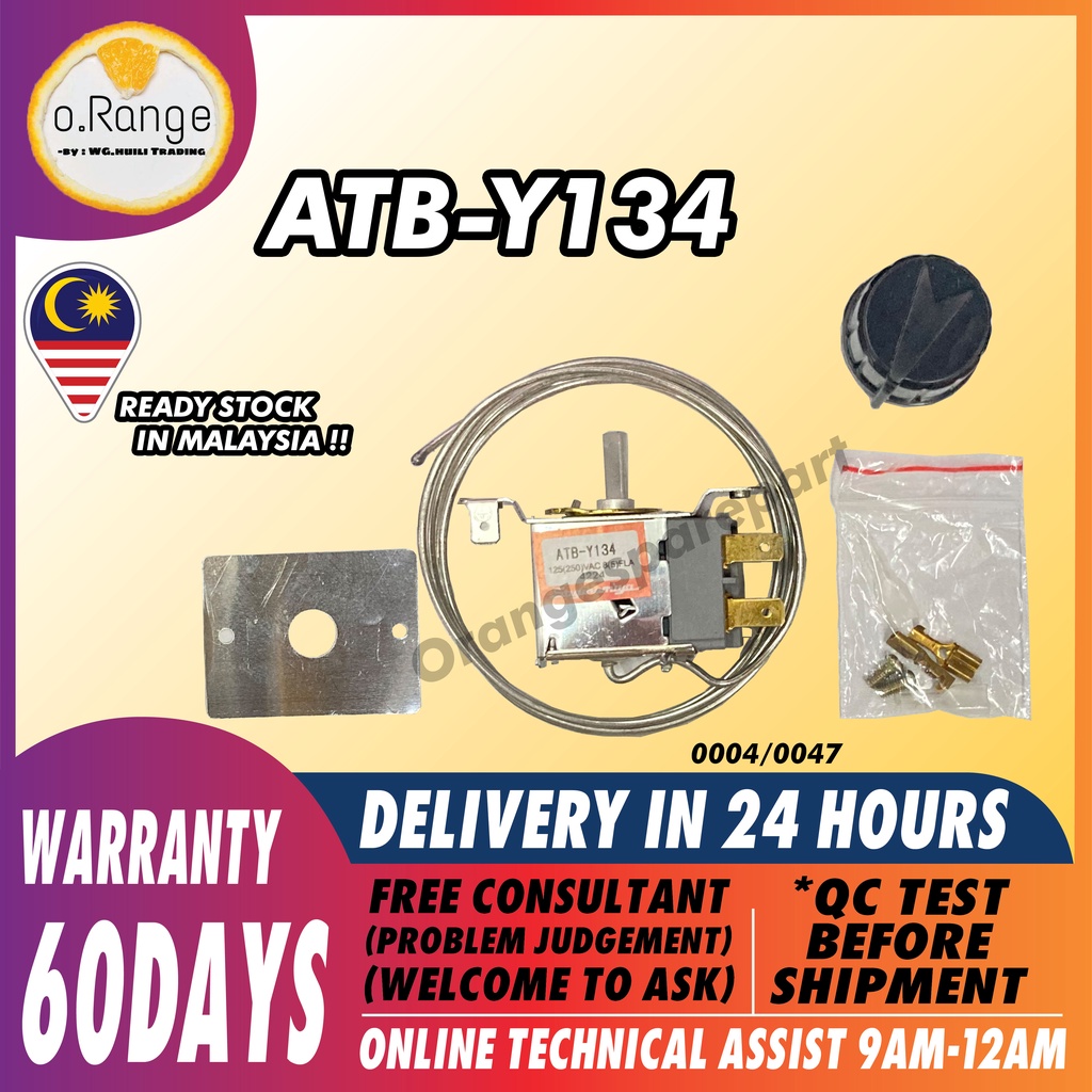 Refrigerator Fridge Freeze Thermostat ATB-Y134 FRIDGE TEMPERATURE ...
