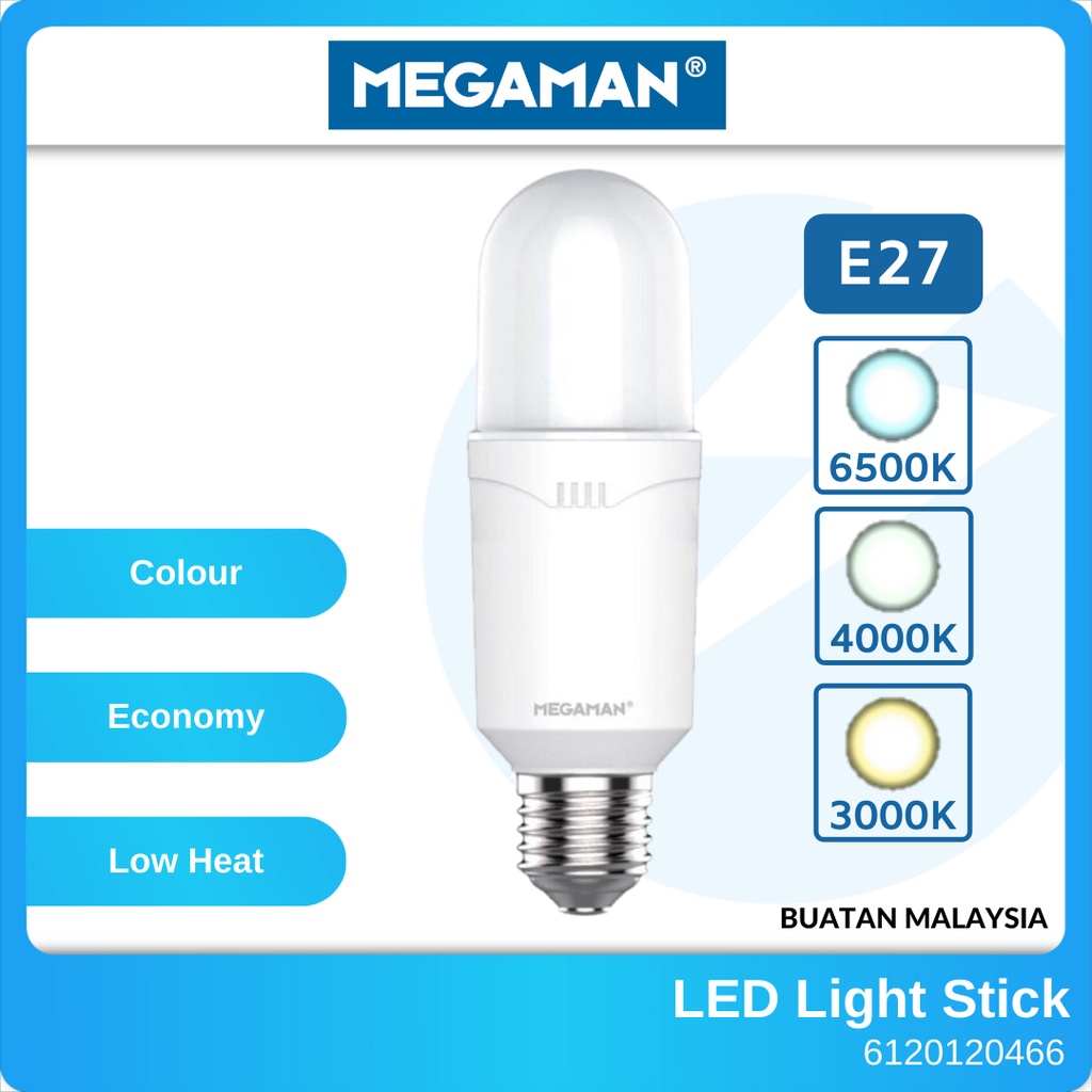 MEGAMAN E27 LED Stick 240V 10W 15W Energy Saving Ceiling Downlight Lamp ...