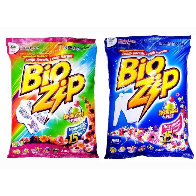 Bio Zip Powder Detergent - Colour/ Flora (2.3kg) | Shopee Malaysia