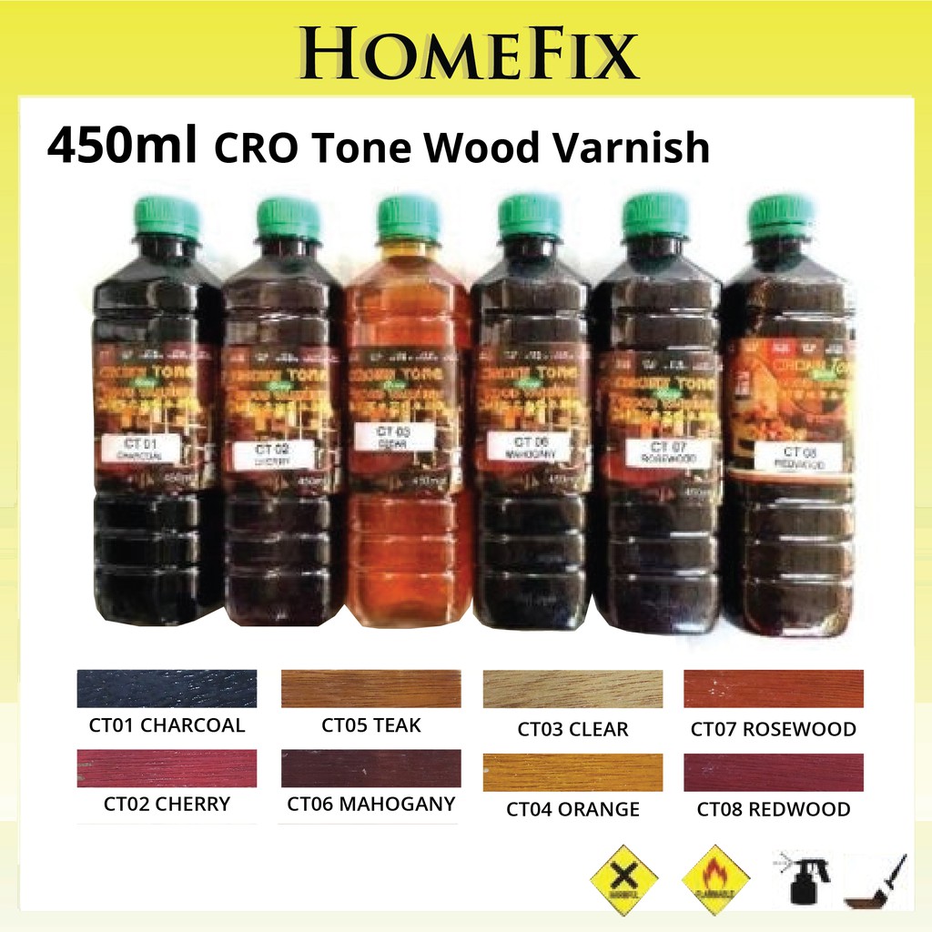 450ML CRO Tone Wood Varnish Wood Shellac Syelek Kayu | Shopee Malaysia