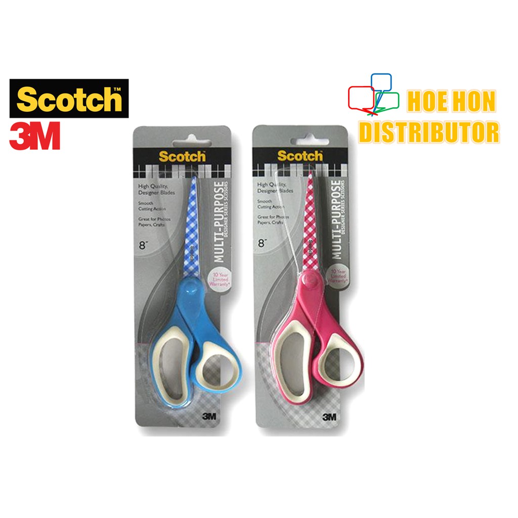 3M Scotch Multi Purpose Designer Series Scissor 8" / 8 Inch 1428 - PG ...