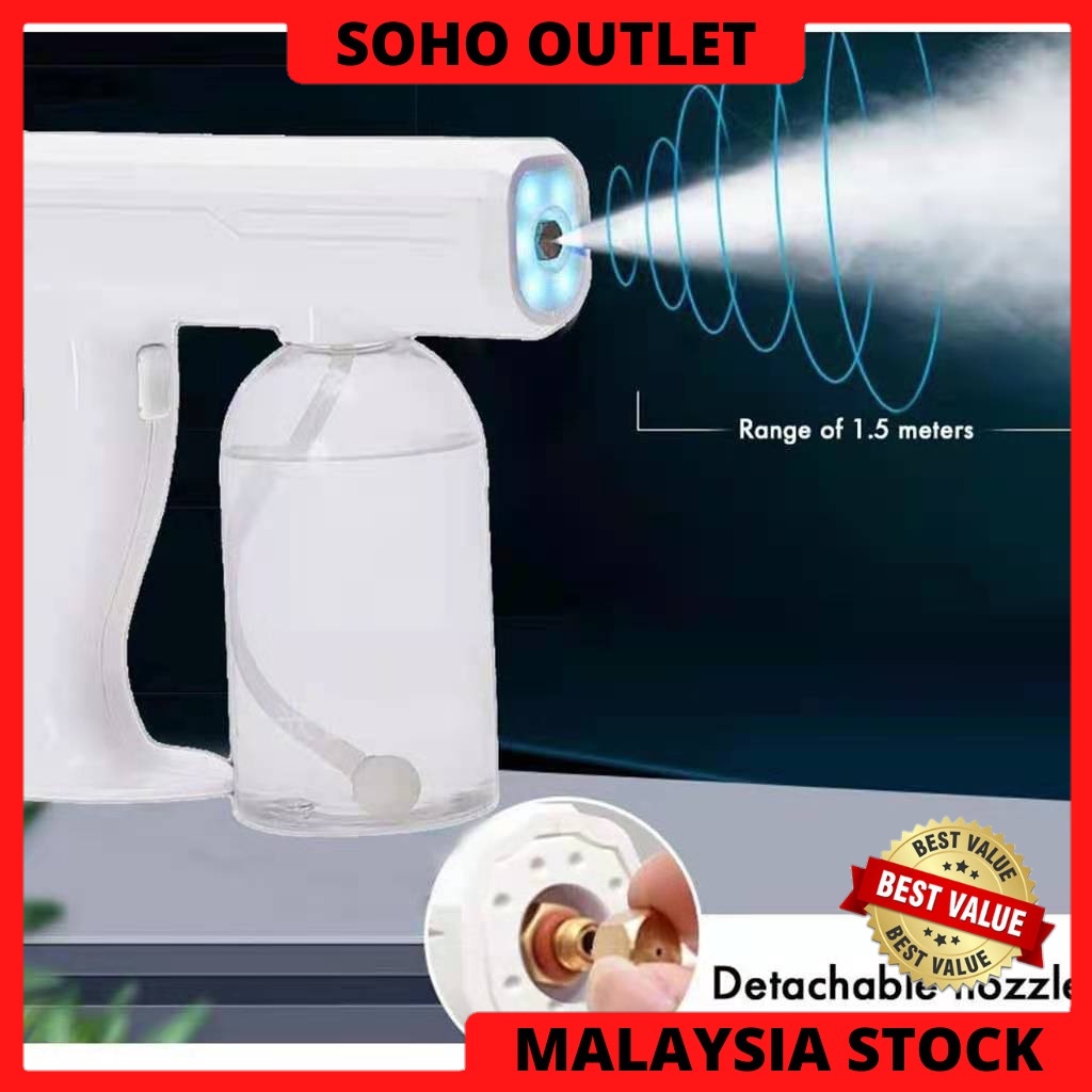 Penyembur Pembasmi Kuman Bacteria Wireless Fogging Machine Blue Light ...