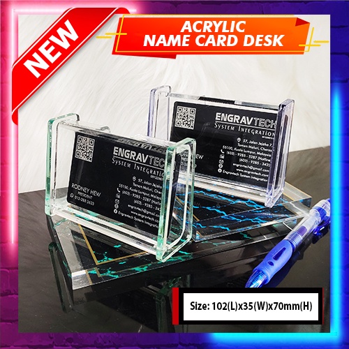 ACRYLIC NAME CARD DESK | Shopee Malaysia