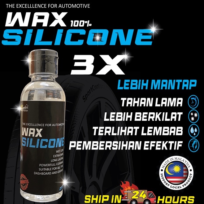 WAX SILICONE ( 100% ORI ) WAX TAYAR, Ready stock, Pengilat Tayar ...