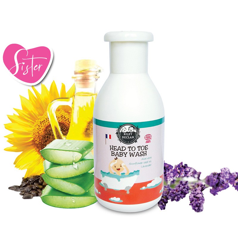 Riley & Declan Head To Toe Baby Wash 225ml | Shopee Malaysia