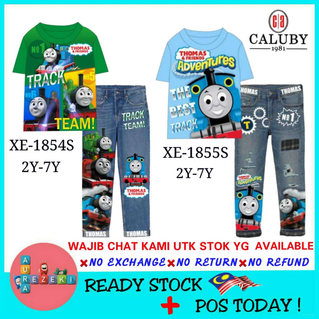[2Y-7Y] Caluby Thomas And Friends Baby Nightwear Boys Outwear Kids ...