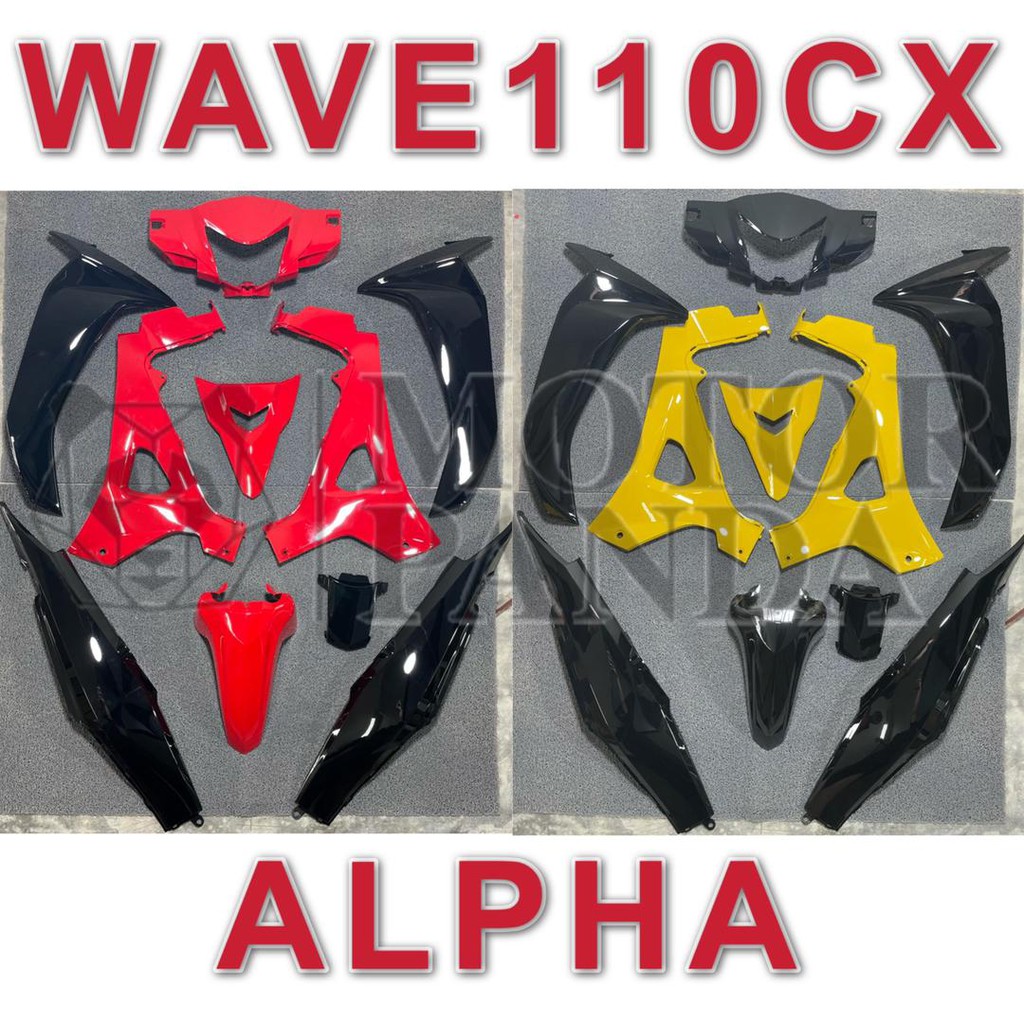 HONDA WAVE 110 CX ALPHA WAVE110 WAVE110CX WAVEALPHA COVER SET COVERSET ...