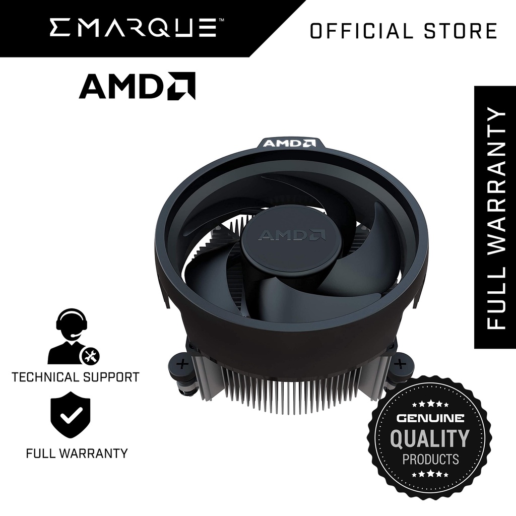 // AMD Wraith Stealth - AM4 PC Processor Stock Cooler // | Shopee Malaysia