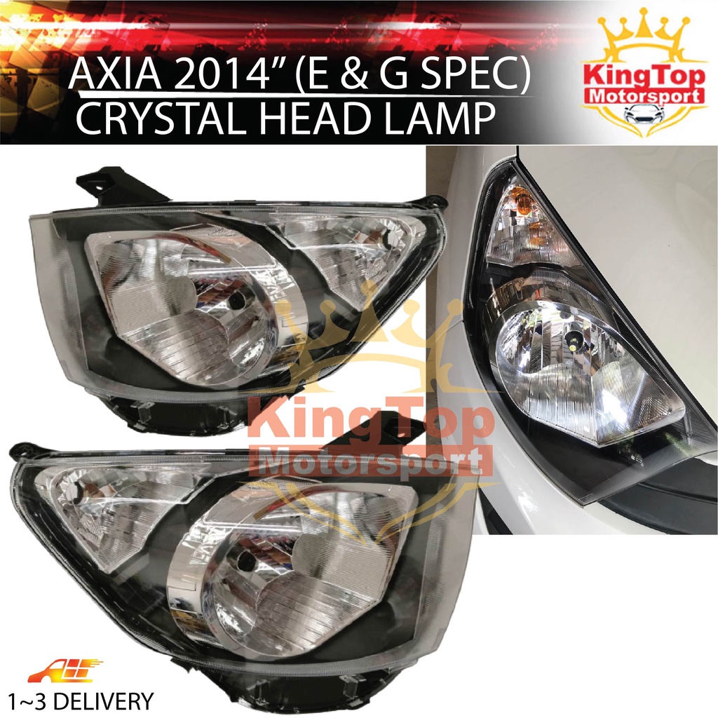 Perodua Axia 2014 Head Lamp (G Spec) | Shopee Malaysia