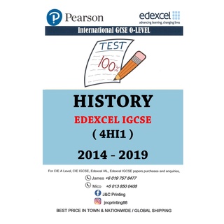 Edexcel Igcse O-Level Past Year Papers History 4HI1 (PAPER 1,2 ...