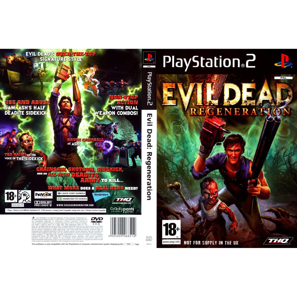 PS2 Evil Dead Regeneration ( DVD Games ) | Shopee Malaysia