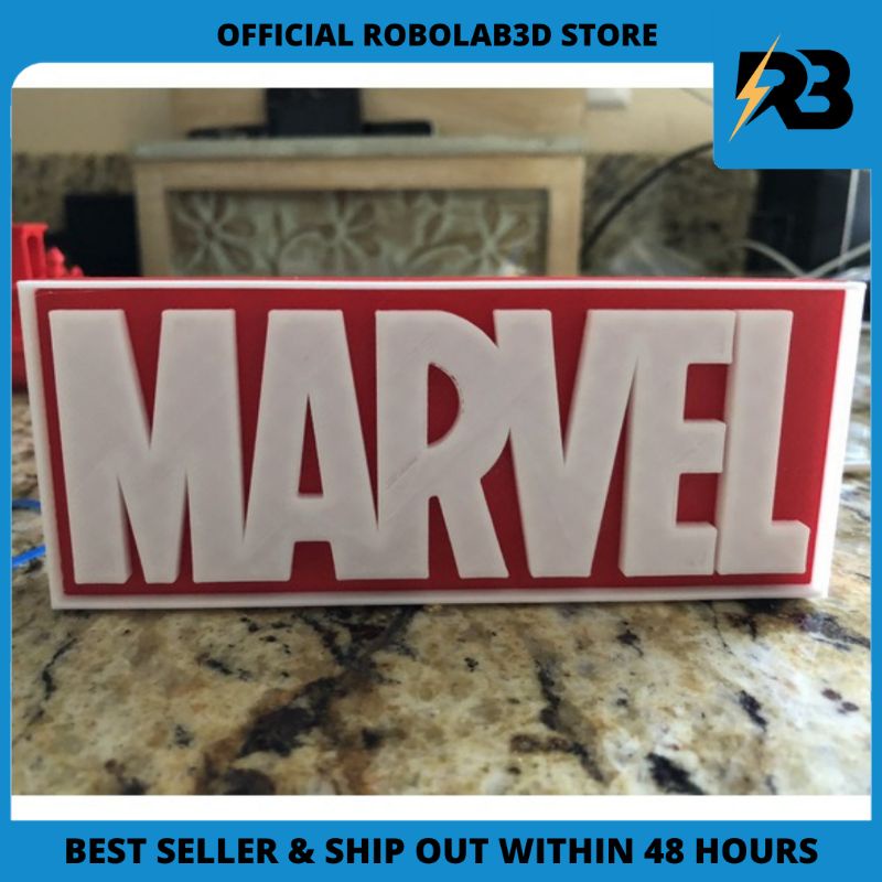 Marvel Logo (3D Printed)(Ready Stock) | Shopee Malaysia