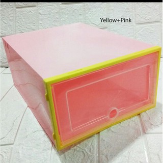 Rak Kasut Plastik tertutup Box shoe cabinet | Shopee Malaysia