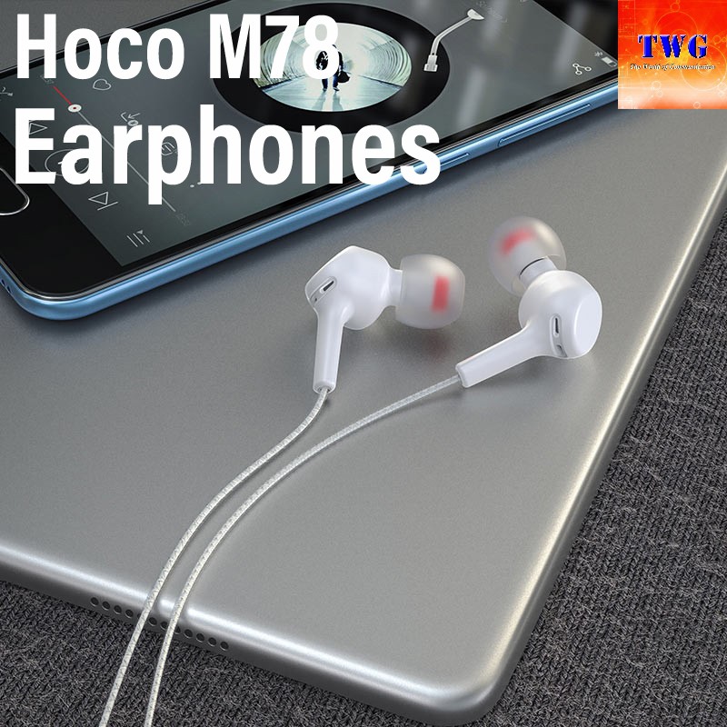 Hoco M78 El Placer Wired Earphones with mic, 1.2m, audio plug 3.5mm ...