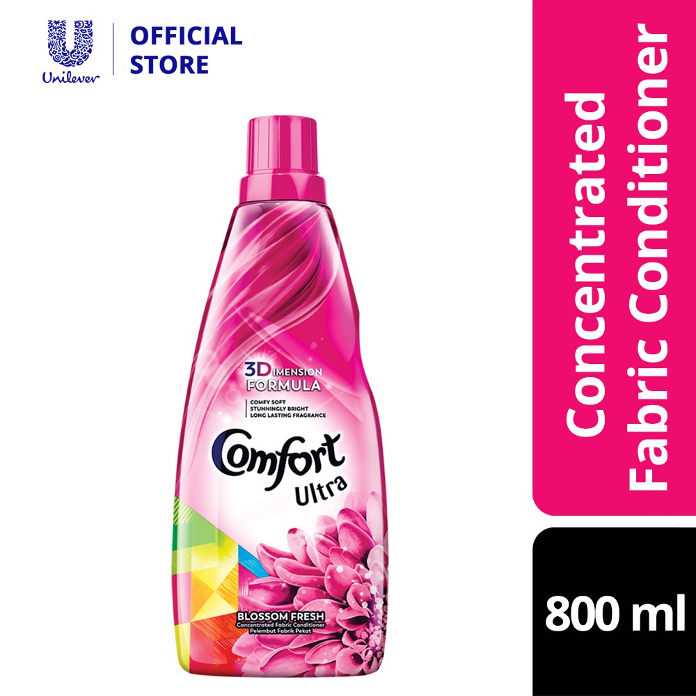 Comfort Concentrated Fabric Softener Blossom Fresh (800ml) | Shopee Malaysia