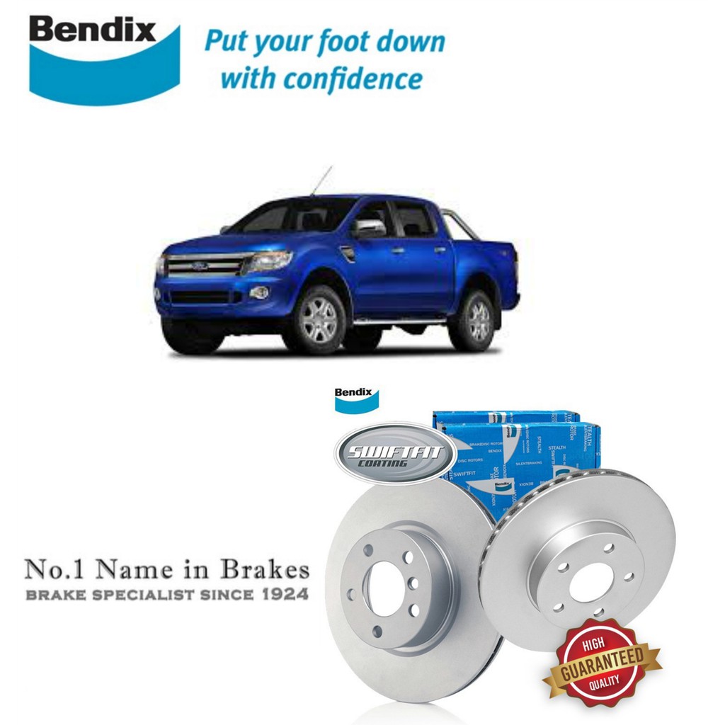 Bendix Swiftfit BR9542 Front Disc Rotor - Ford Ranger T6 2012 (PC) | Shopee Malaysia