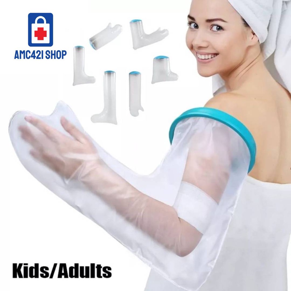 AMC Arm Cast Cover Waterproof Reusable Leg Hand Foot Ankle Knee Cast ...