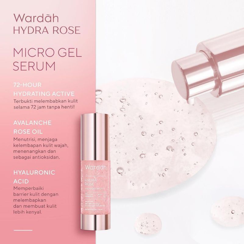Wardah Hydra Rose Micro Gel Serum 30ml | Shopee Malaysia