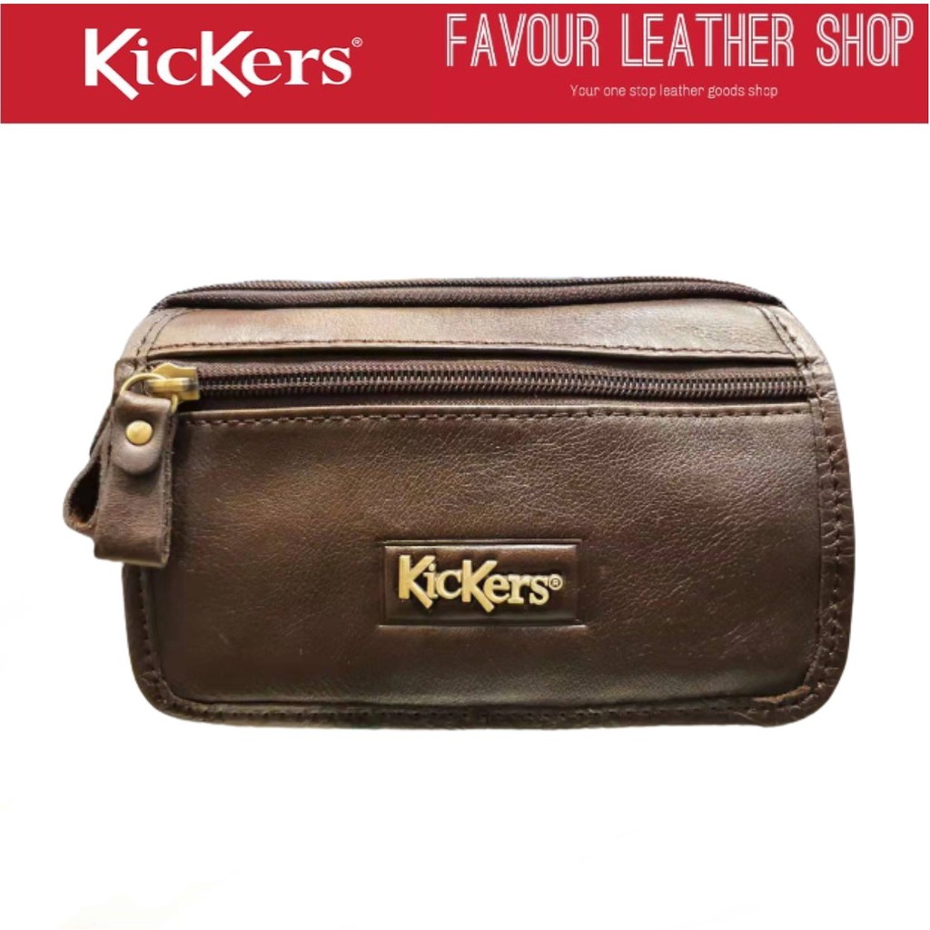 Kickers Genuine Leather Sling & Pouch Bag 2In1 (IC-89688) | Shopee Malaysia