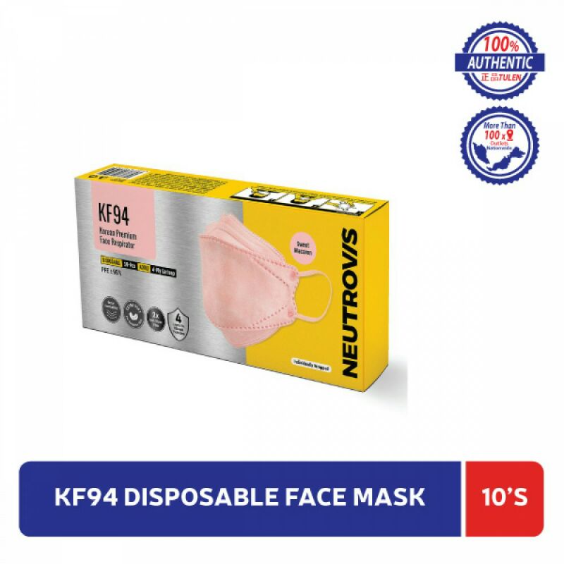 NEUTROVIS KF94 PREMIUM DISPOSABLE FACE MASK - PINK (10'S) | Shopee Malaysia