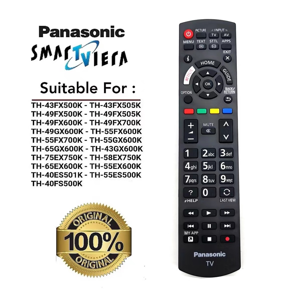 PANASONIC LED SMART TV REMOTE CONTROL (Original or OEM) | Shopee Malaysia