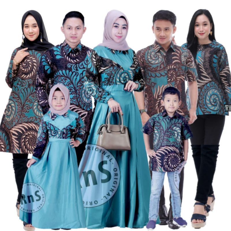 Family Couple BATIK || Set Of COUPLE BATIK Dad Mother Children Girls ...