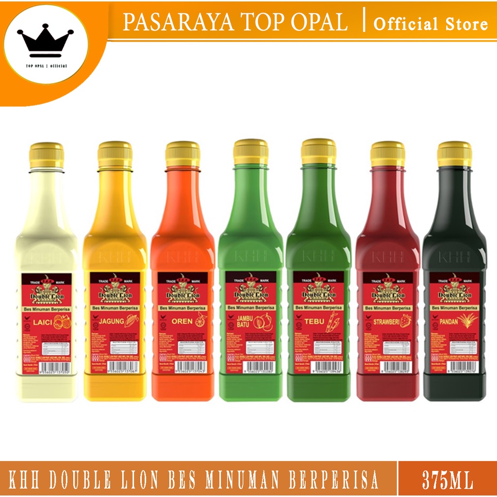 KHH DOUBLE LION BES MINUMAN BERPERISA / FLAVOURED CONCENTRATE 375ML ...