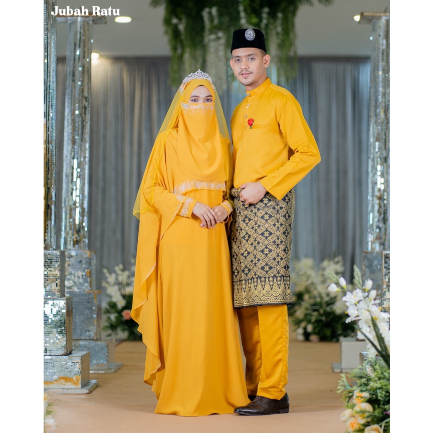 FULLSET JUBAH RATU ARAB BRIDAL TUNANG NIKAH SANDING (CREAM) | Shopee ...