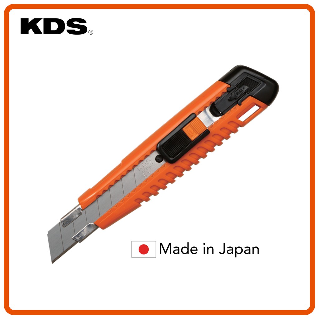 KDS LC-405F Safety Cutter 18MM Knife Cutter Pisau | Shopee Malaysia
