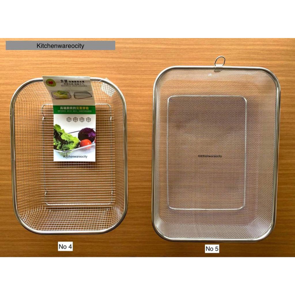 Stainless Steel Rectangular Basket Strainer / Strainer / Segi Empat ...