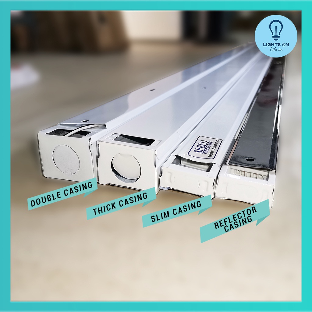 4ft T8 LED Tube Slim Casing Housing Sarang Lampu LED Casing Lampu ...