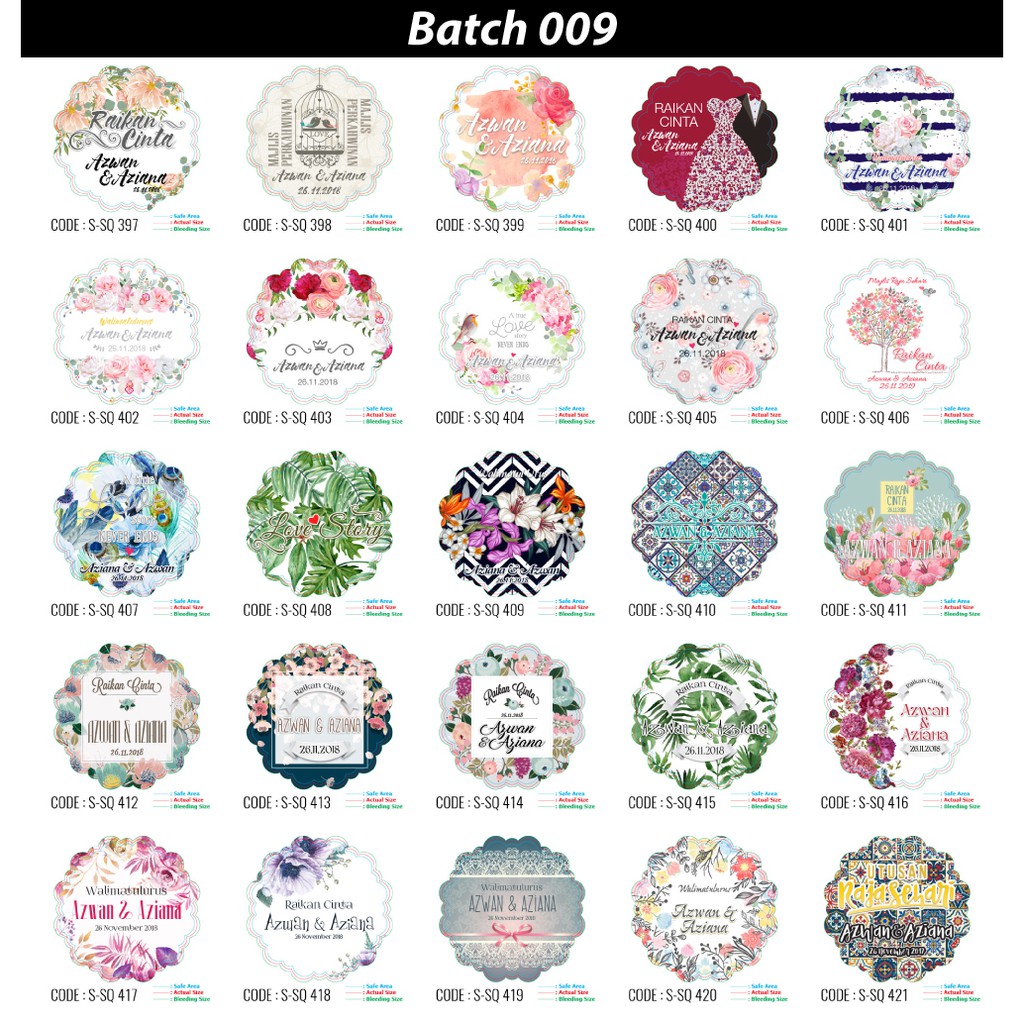 Custom Sticker, Sticker Kahwin, Sticker Aqiqah, Sticker Hari Lahir ...