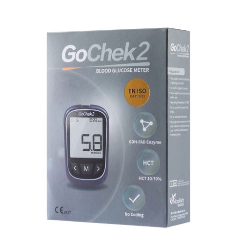 GoChek2 Blood Glucose Meter Set | Glucometer with 50 test strips ...