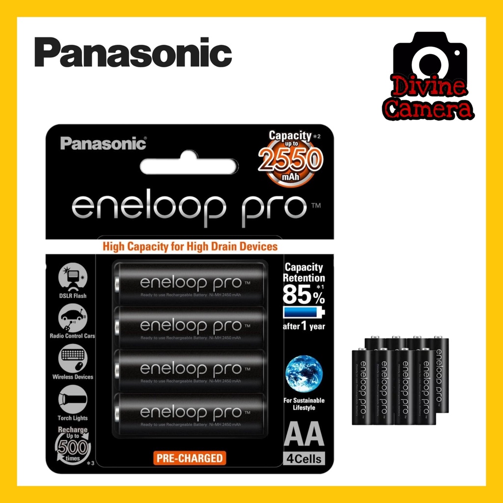 Eneloop Pro AA 4 Cells 2550mAh /Eneloop Pro AAA 4 Cells 950mAh ...