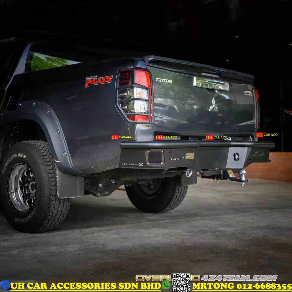 MITSUBISHI TRITON 2019 2020 2021 2022 OVERLAND REAR BUMPER BULL BAR ...