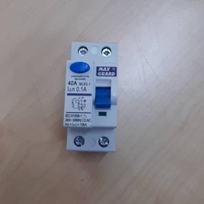 MAXGUARD 2 POLE RCCB 40A 2P 100mA TYPE AC SIRIM APPROVED | Shopee Malaysia
