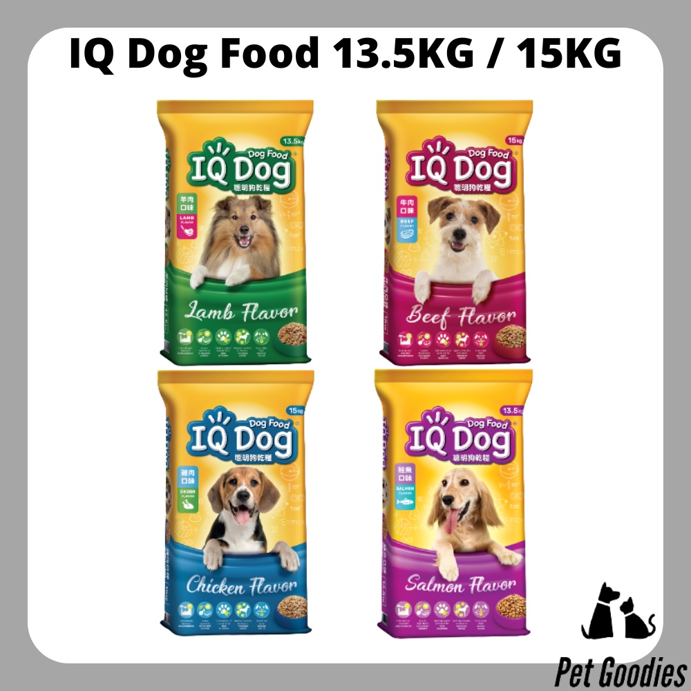 IQ Dog Food 13.5KG / 15KG (Chicken/Salmon/Beef/Lamb) | Shopee Malaysia