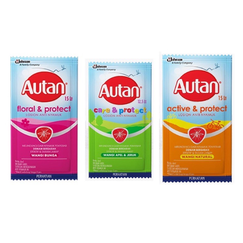 AUTAN MOSQUITO REPELLENT LOTION anti nyamuk ( 6 ml X 24 sachets ...