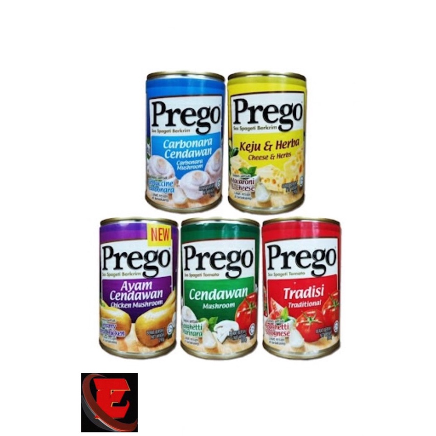PREGO ASSORTED SPAGHETTI SAUCE PASTA SAUCE 290G-300G | Shopee Malaysia