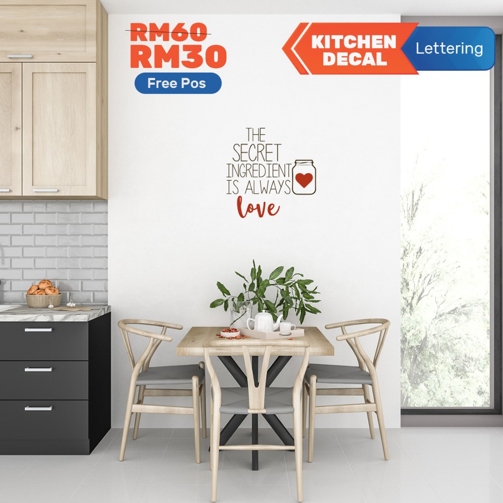 Kitchen Sticker / Sticker Dinding/ Sticker Dapur / Kitchen Wall Sticker ...