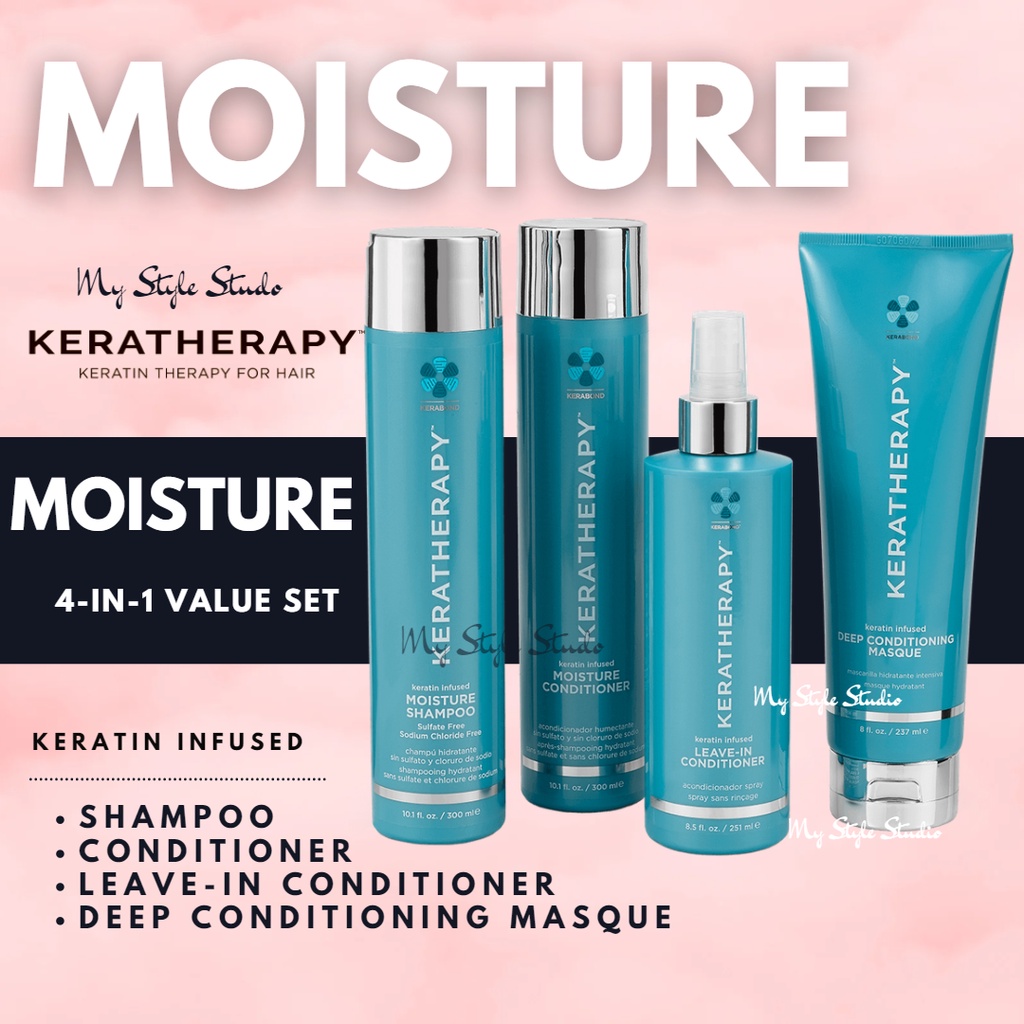 Keratherapy Keratin Infused Moisture ( Shampoo / Conditioner / Leave-In ...