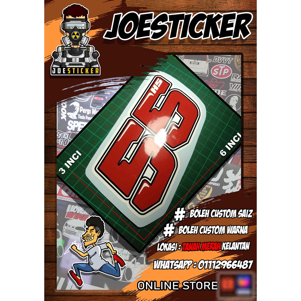 Sticker No 55. Khas untuk Peminat Hafiz Syahrin. | Shopee Malaysia