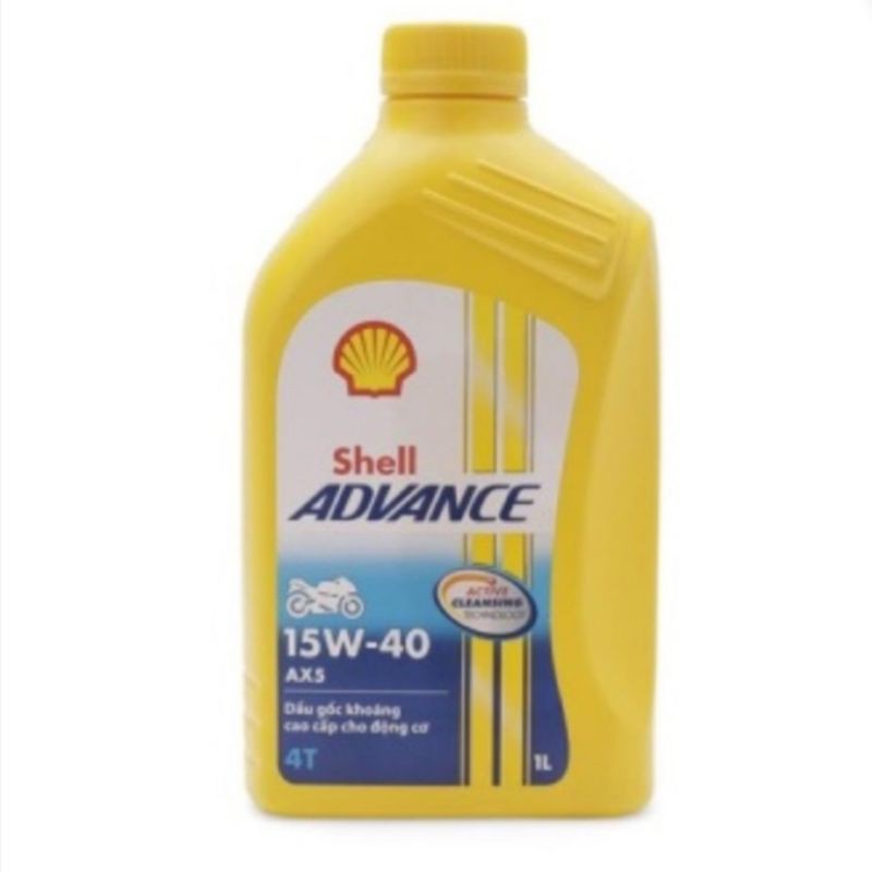 15W40 AX5 SHELL ADVANCE 4T (1LITRE) | Shopee Malaysia
