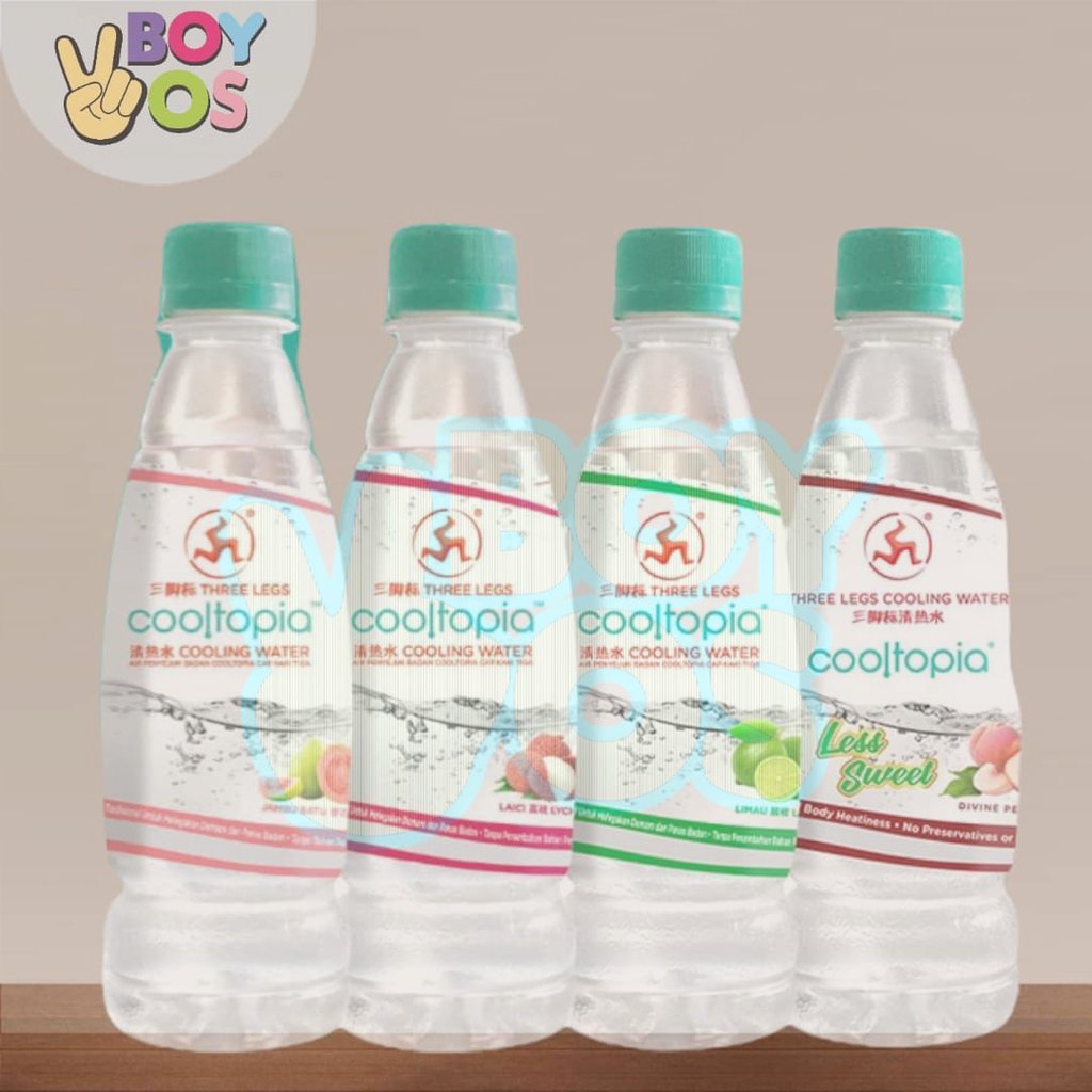 3 Leg Cooltopia Cooling Water Lychee / Guava/ Lime / Peach | Shopee ...