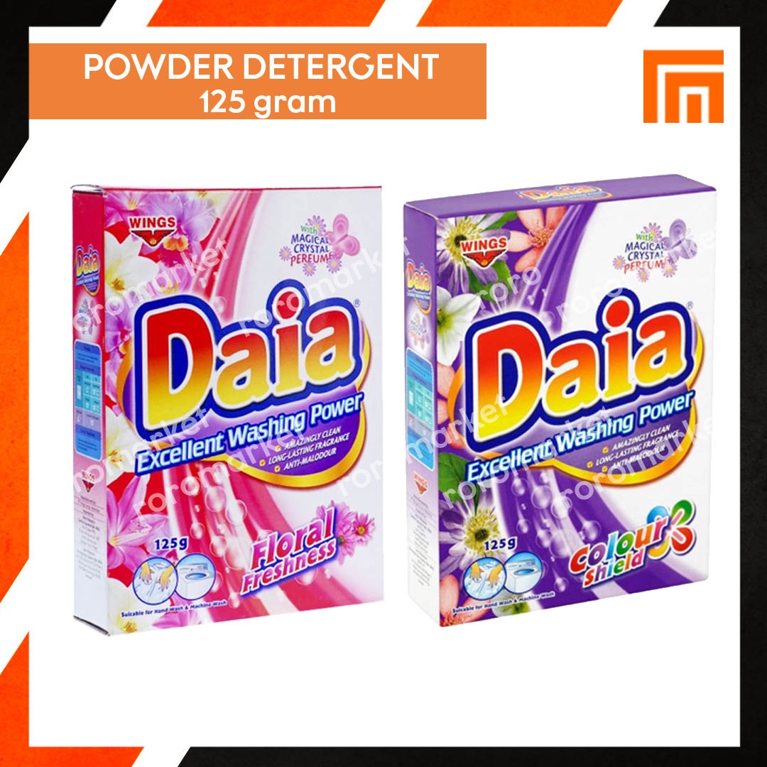 DAIA 125 gram Powder Laundry Detergent Floral Colour Care | Shopee Malaysia
