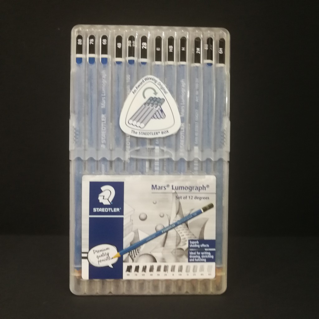 Staedtler Mars Lumograph Set of 12 Degrees [Ready Stock] | Shopee Malaysia