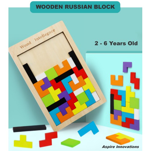 Wood Intelligence Russian Block/Wood Puzzle | Shopee Malaysia