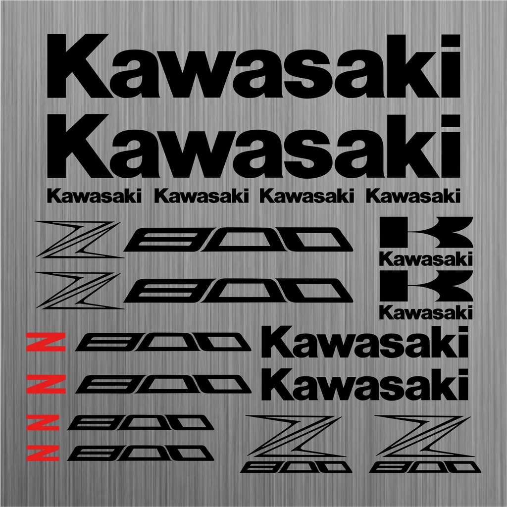 Kawasaki Z800 sticker decal motorcycle 18 Pieces | Shopee Malaysia